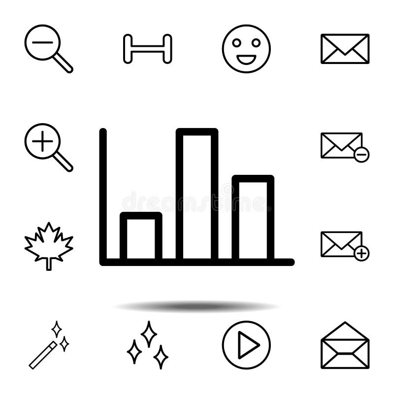 Chart Icon. Simple Thin Line, Outline Vector Element of Minimalistic, Web Icons Set for UI and ...