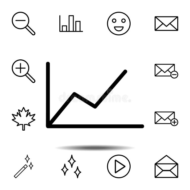 Chart Icon. Simple Thin Line, Outline Vector Element of Minimalistic, Web Icons Set for UI and ...