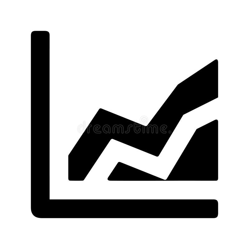 Chart Icon Symbol Vector Image Isolated on the White Background Stock ...