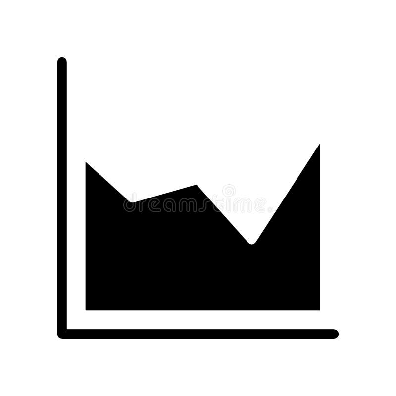 Chart Icon Symbol Vector Image Isolated on the White Background Stock ...