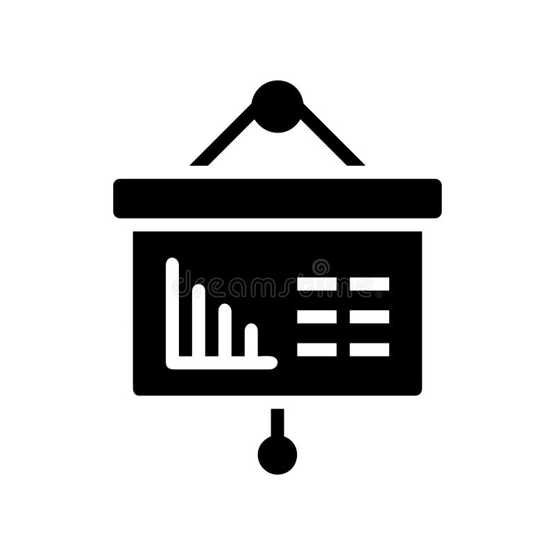 Chart Icon Symbol Vector Image Isolated on the White Background Stock ...