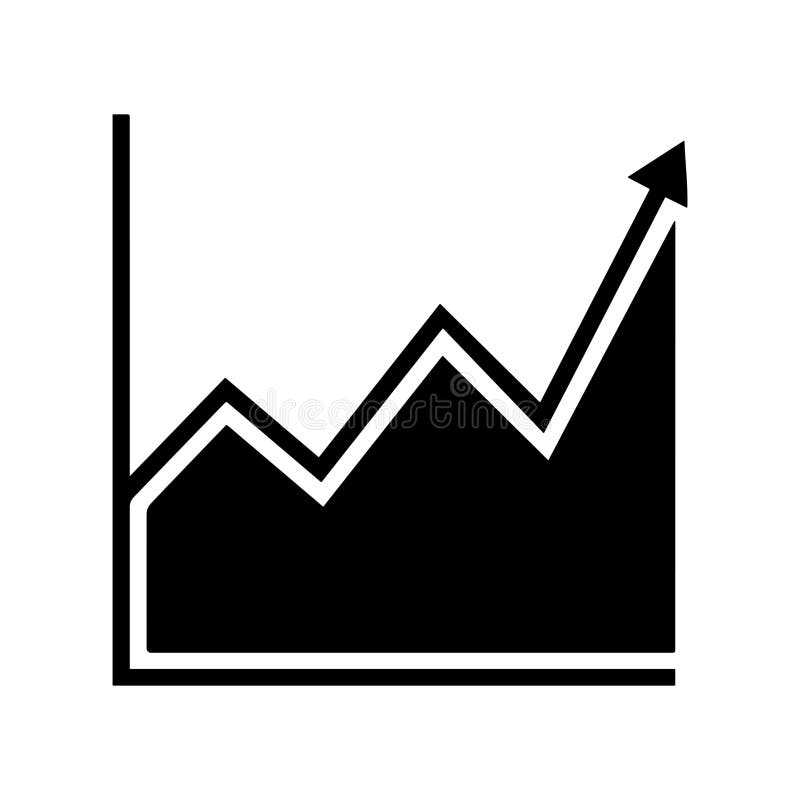 Chart Icon Symbol Vector Image Isolated on the White Background Stock ...