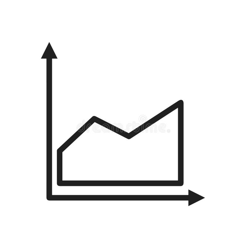 Chart Icon Symbol Vector Image Isolated on the White Background Stock ...