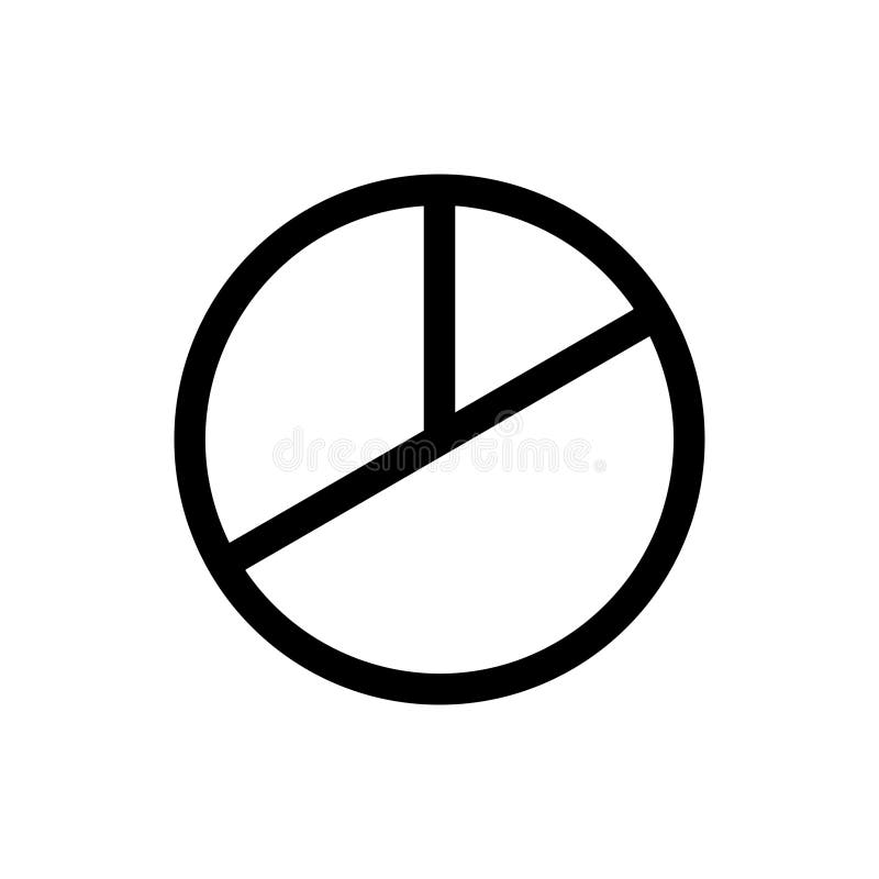 Chart Icon Symbol Vector Image Isolated on the White Background Stock ...