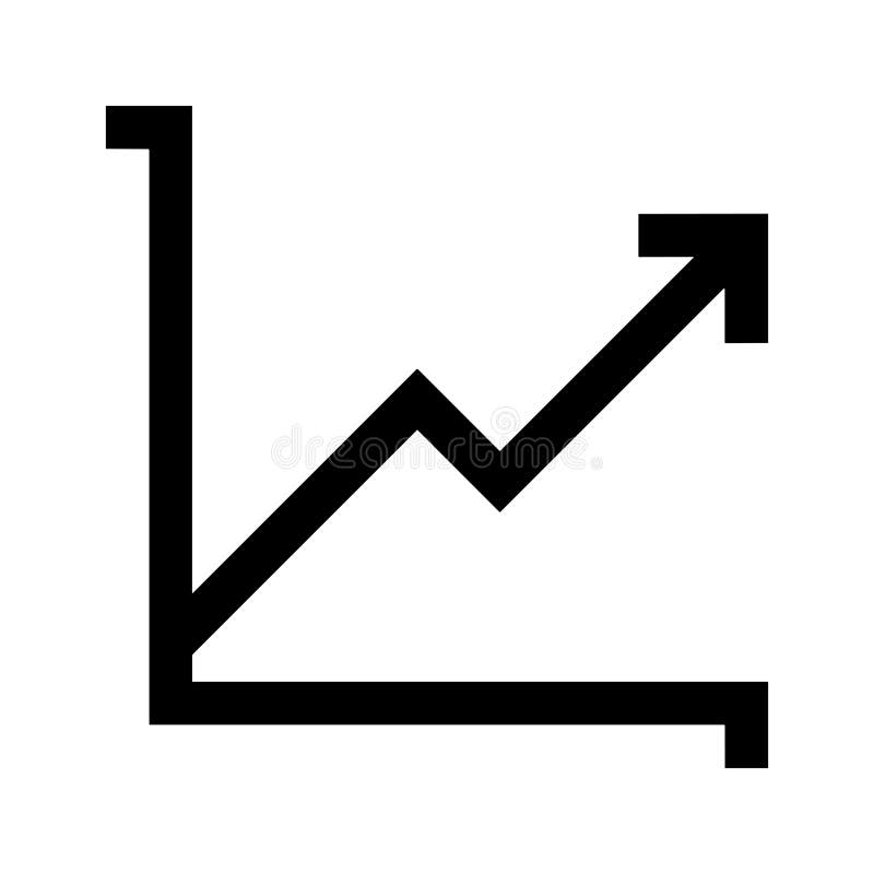 Chart Icon Symbol Vector Image Isolated on the White Background Stock ...