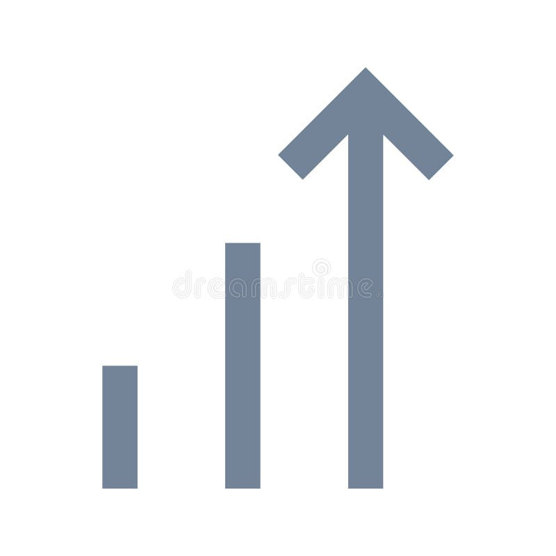 Chart Icon Symbol Vector Image Isolated on the White Background Stock ...