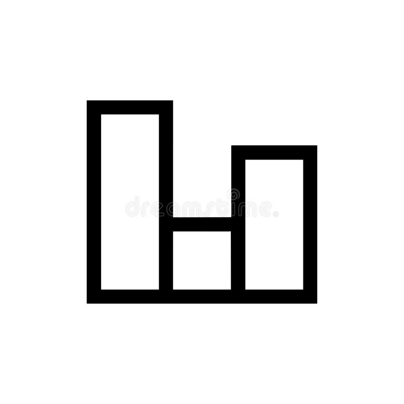 Chart Icon Symbol Vector Image Isolated on the White Background Stock ...