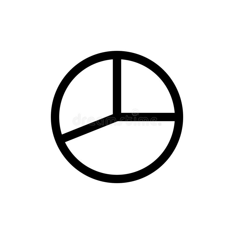 Chart Icon Symbol Vector Image Isolated on the White Background Stock ...