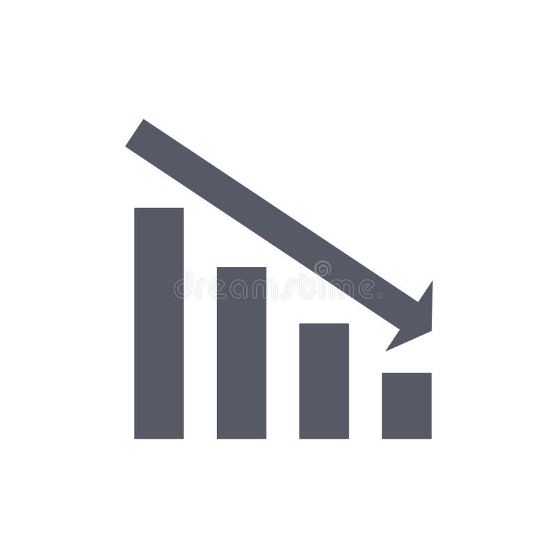 Chart Icon Symbol Vector Image Isolated on the White Background Stock ...