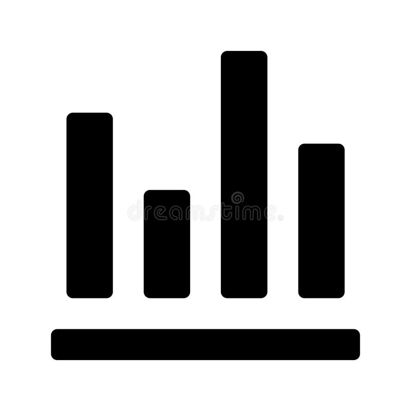 Chart Icon Symbol Vector Image Isolated on the White Background Stock ...