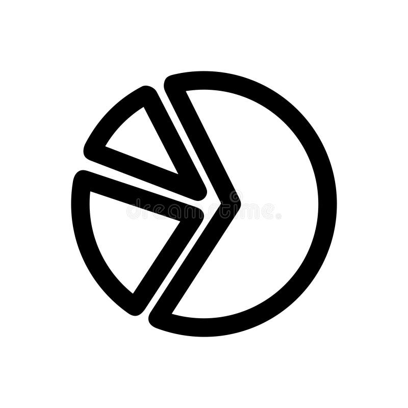 Chart Icon Symbol Vector Image Isolated on the White Background Stock ...