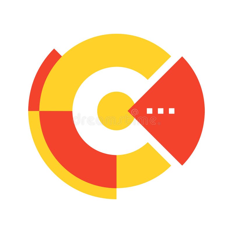 Chart Icon Symbol Vector Image Isolated on the White Background Stock ...