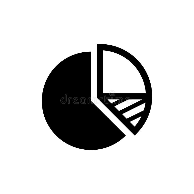 Chart Icon Symbol Vector Image Isolated on the White Background Stock ...