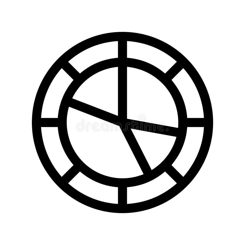 Chart Icon Symbol Vector Image Isolated on the White Background Stock ...