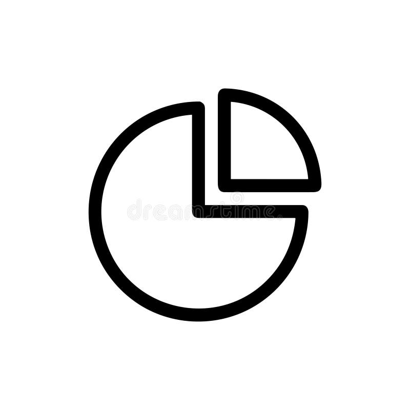 Chart Icon Symbol Vector Image Isolated on the White Background Stock ...
