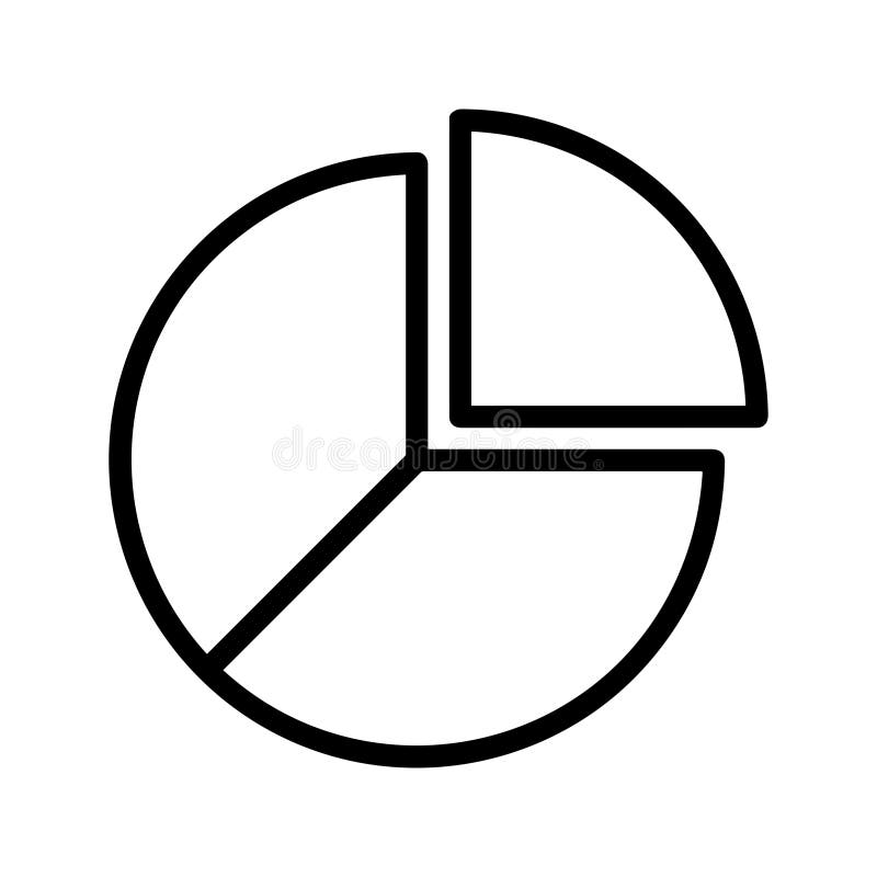 Chart Icon Symbol Vector Image Isolated on the White Background Stock ...