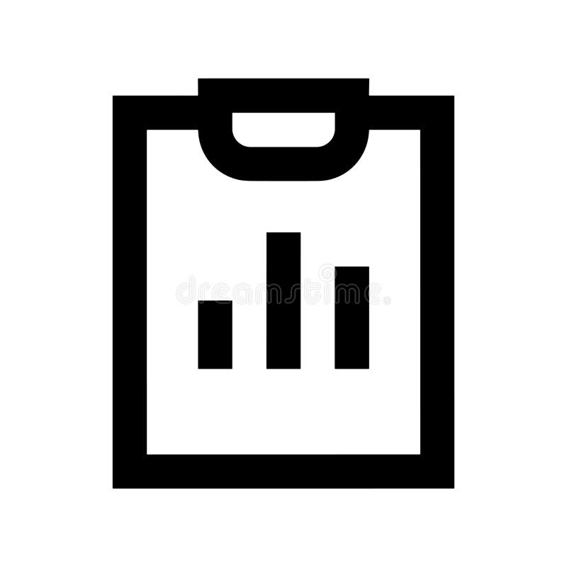 Chart Icon Symbol Vector Image Isolated on the White Background Stock ...