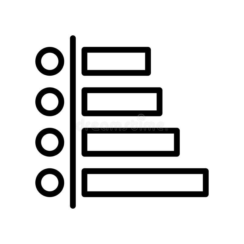 Chart Icon Symbol Vector Image Isolated on the White Background Stock ...