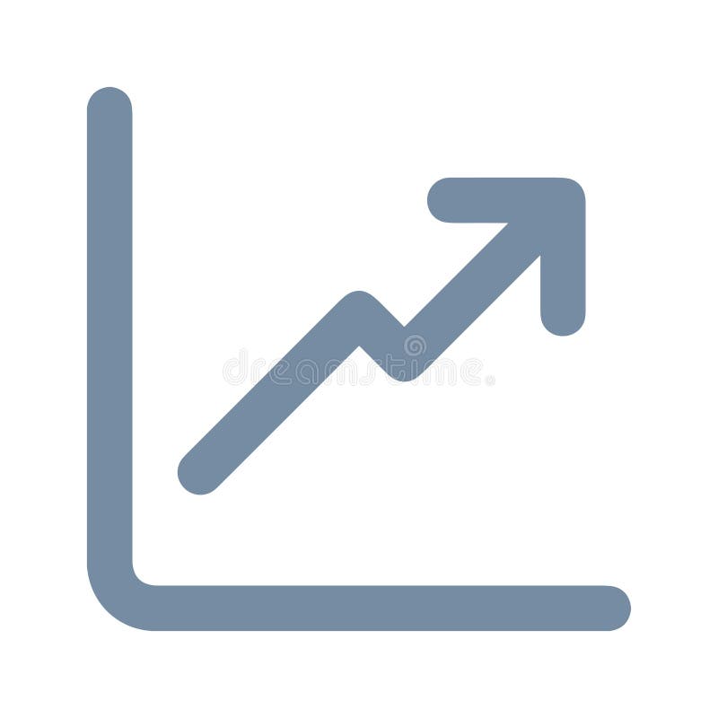 Chart Icon Symbol Vector Image Isolated on the White Background Stock ...