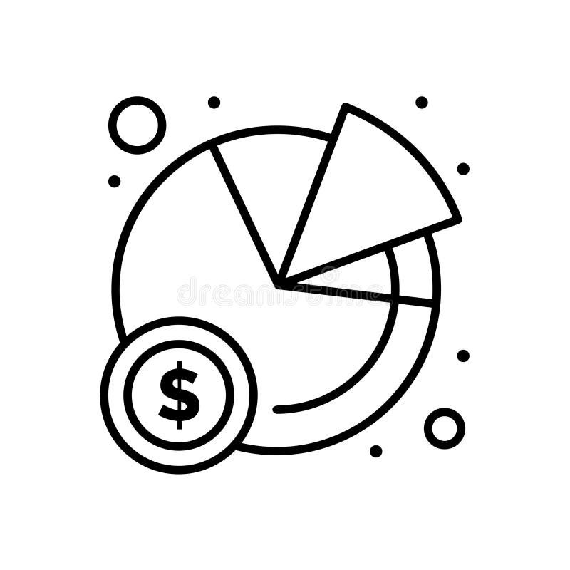 Chart Icon Symbol Vector Image Isolated on the White Background Stock ...