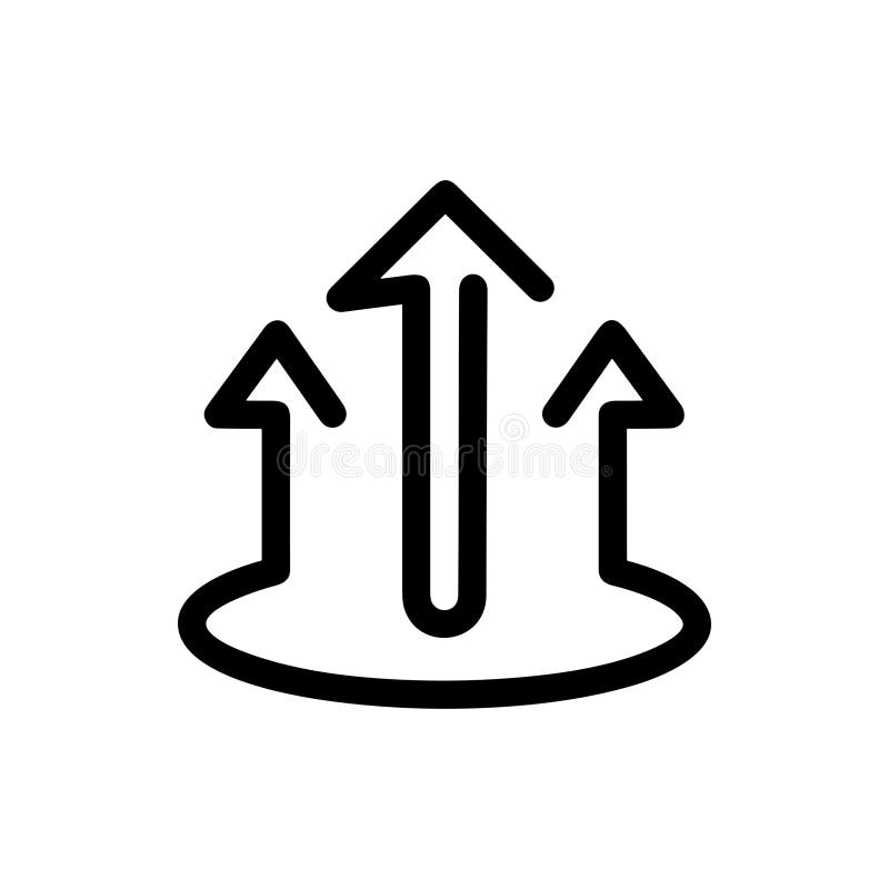 Chart Icon Symbol Vector Image Isolated on the White Background Stock ...