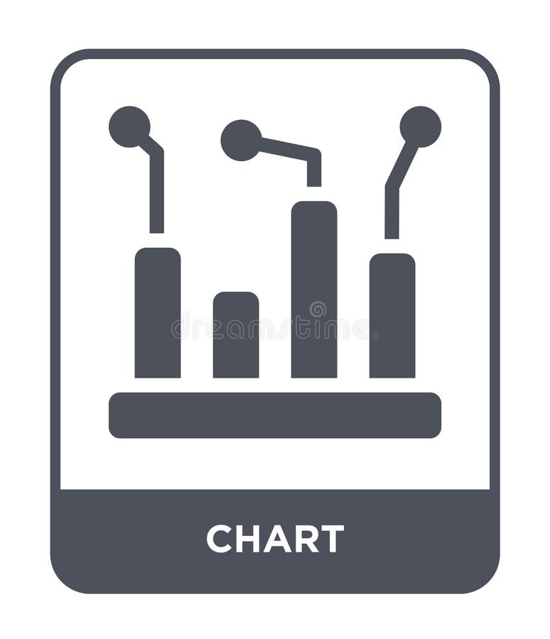 Chart Icon in Trendy Design Style. Chart Icon Isolated on White ...
