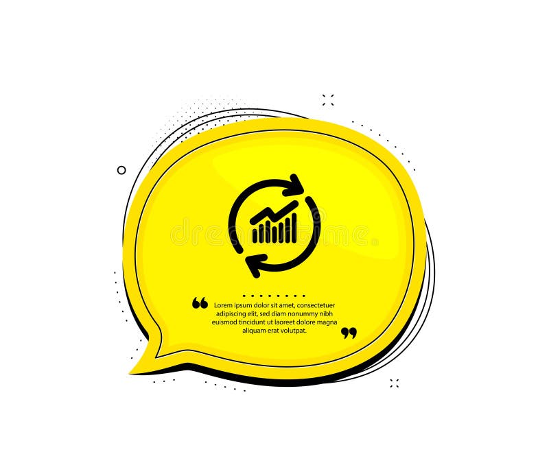 Chart Icon. Update Report Graph Sign. Vector Stock Vector ...