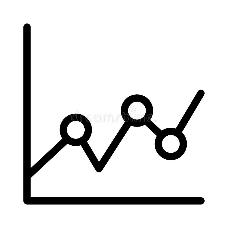 Chart Vector Thin Line Icon Stock Illustration - Illustration of ...