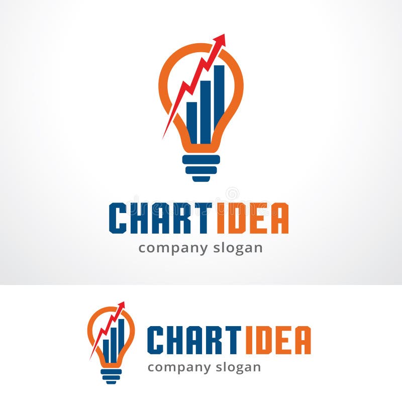 Chart Idea Logo Template Design Vector, Emblem, Design Concept ...