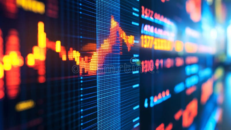 The Chart Illustrates Significant Market Movements and Trends Stock ...