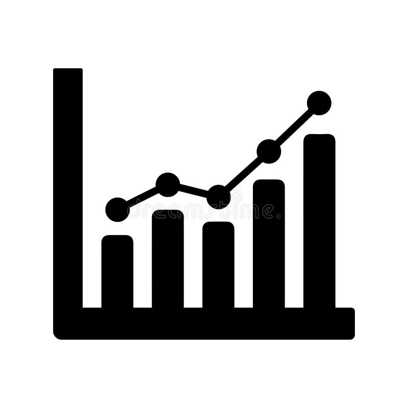 Chart, Infographic, Statistical, Graph Icon. Black Vector Graphics ...