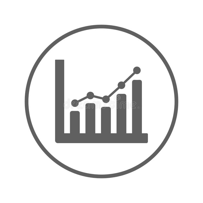 Chart, Infographic, Statistical, Graph Icon. Gray Vector Graphics Stock ...