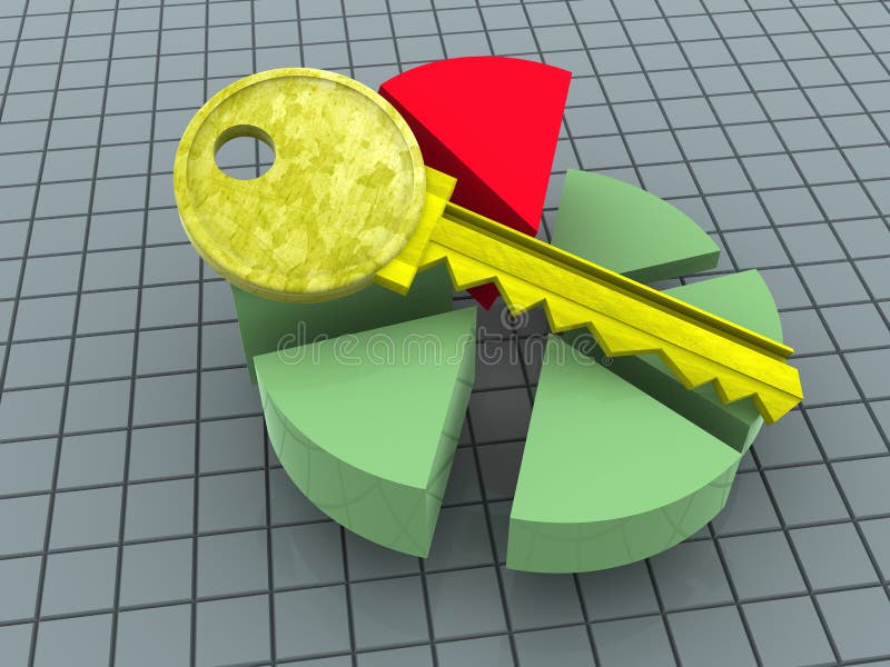 Chart and key. stock illustration. Illustration of confidence - 3052997