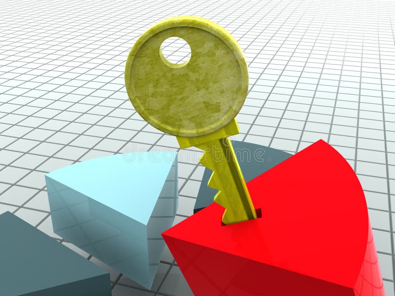 Chart and key. stock illustration. Illustration of commercial - 3053140