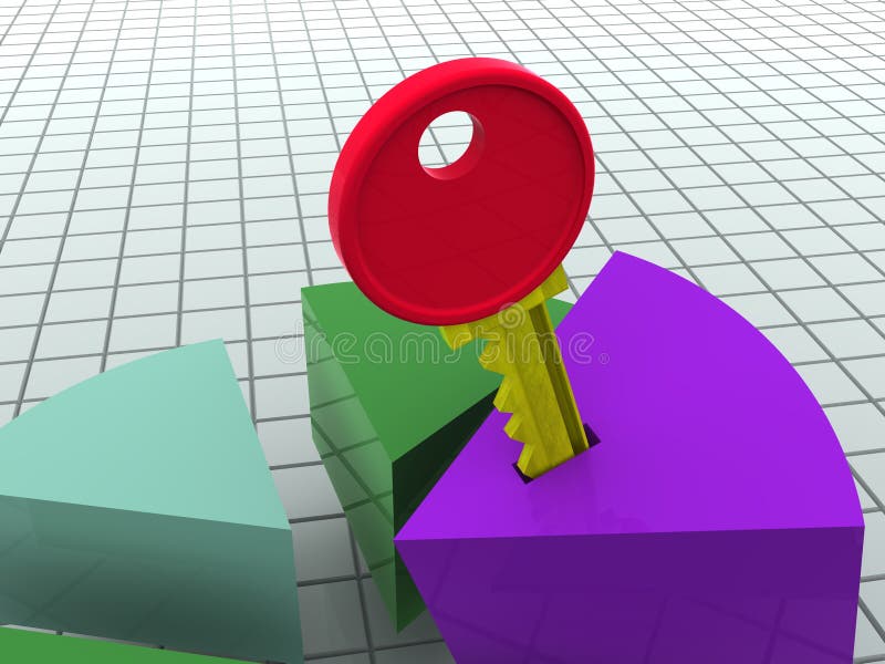 Chart and key. stock illustration. Illustration of improvement - 3094104