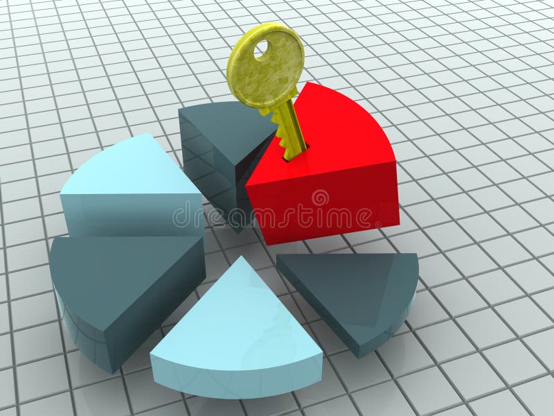 Chart and key. stock illustration. Illustration of choice - 3154122