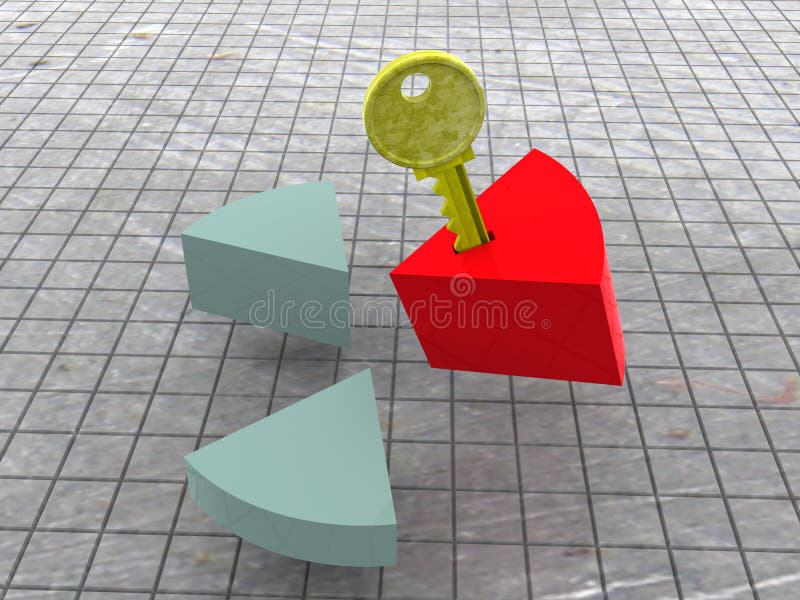 Chart and key. stock image. Image of currency, presentation - 3707909