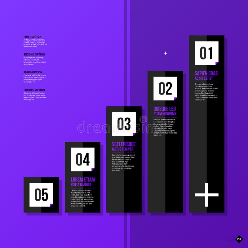 Chart Layout with Vertical Elements. EPS10 Vector Stock Vector ...