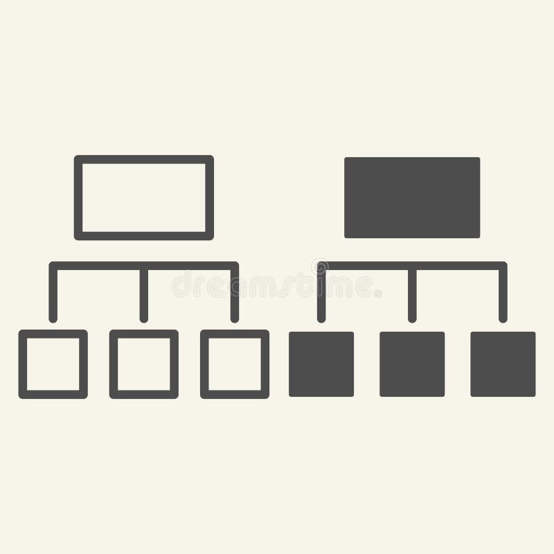 Chart Line and Glyph Icon. Infographic Vector Illustration Isolated on ...