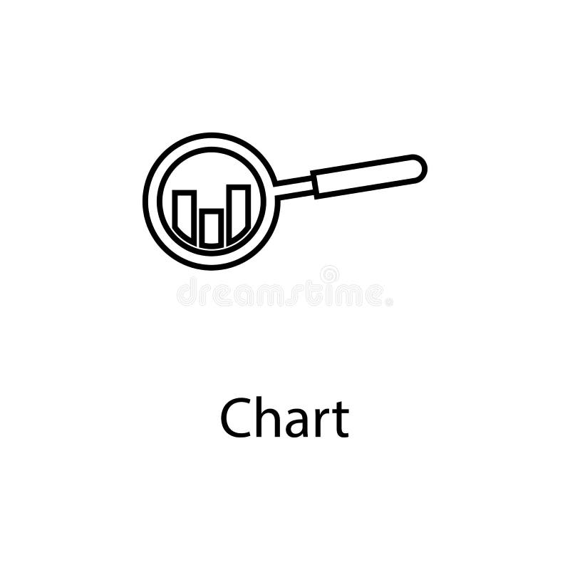 Chart and Magnifier Icon. Element of Web Icon with Name for Mobile ...