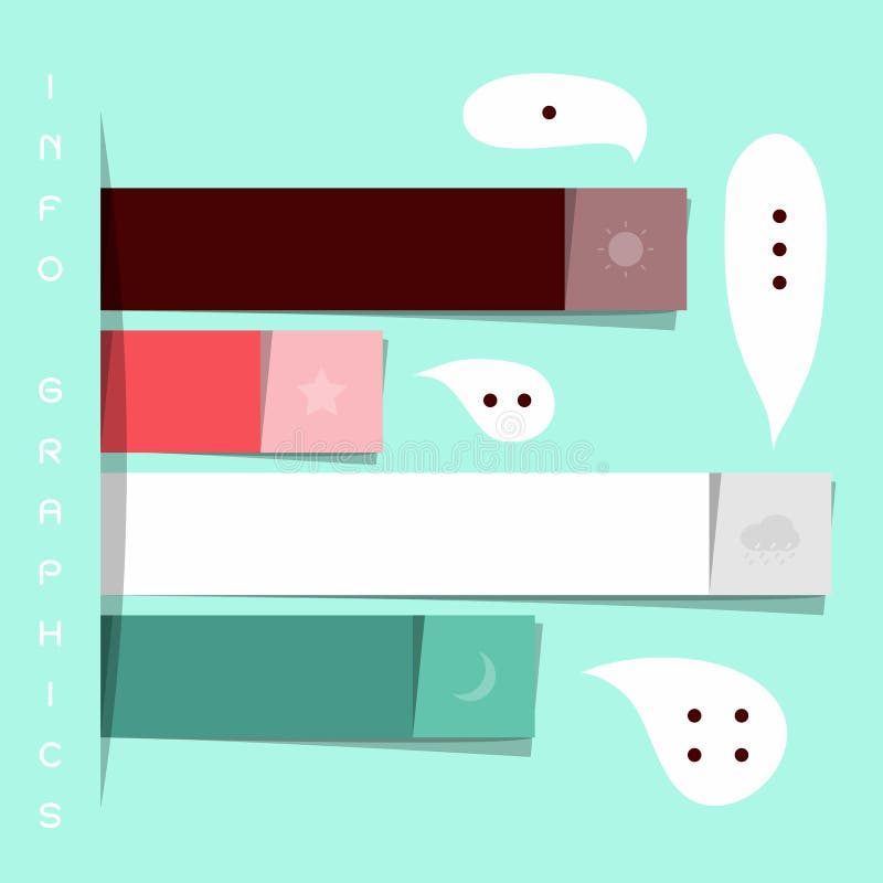 Chart, Minimalism Design Template Stock Vector - Illustration of ...