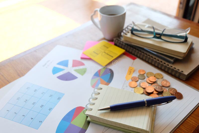 Chart and note book stock photo. Image of certificate - 53365048