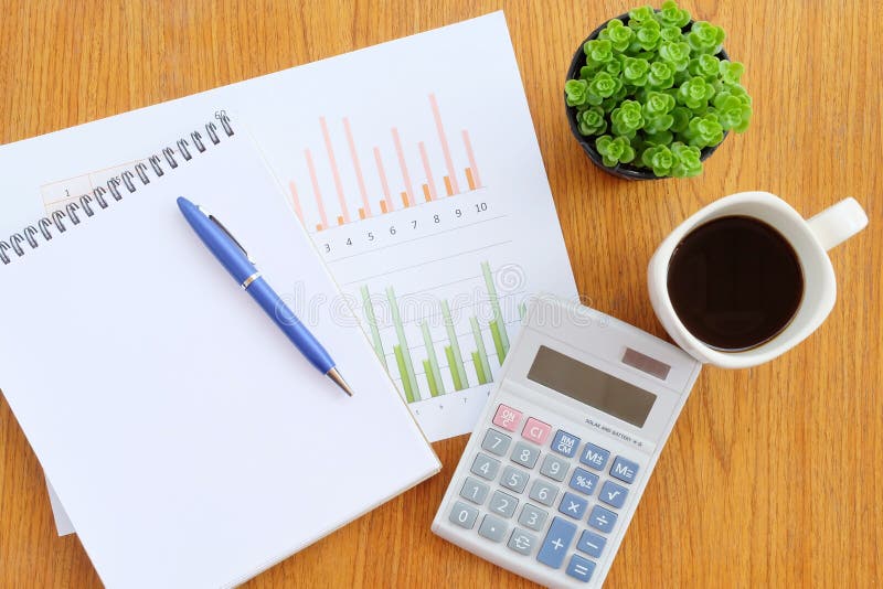 Chart and note book stock photo. Image of market, book - 53368640