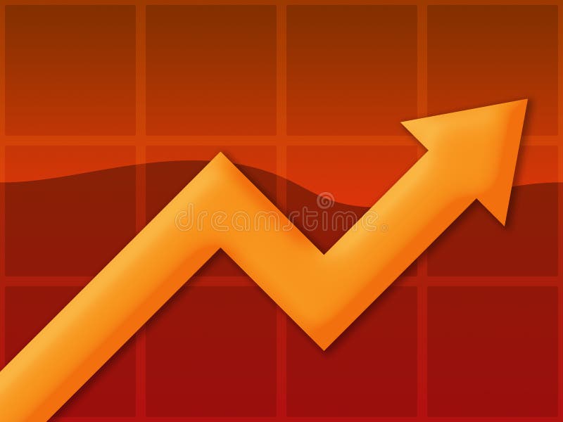 Up Trend Arrow stock vector. Illustration of grid, performance - 99539
