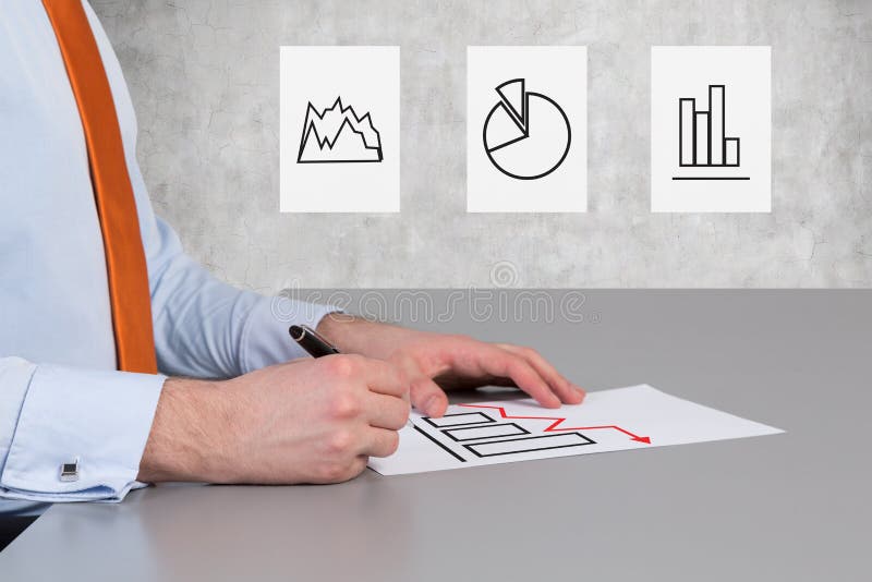 Chart on paper stock photo. Image of design, achievement - 48168954