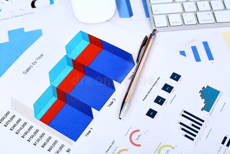 Chart Paper, Pen, Mouse and Keyboard. Stock Photo - Image of keyboard ...