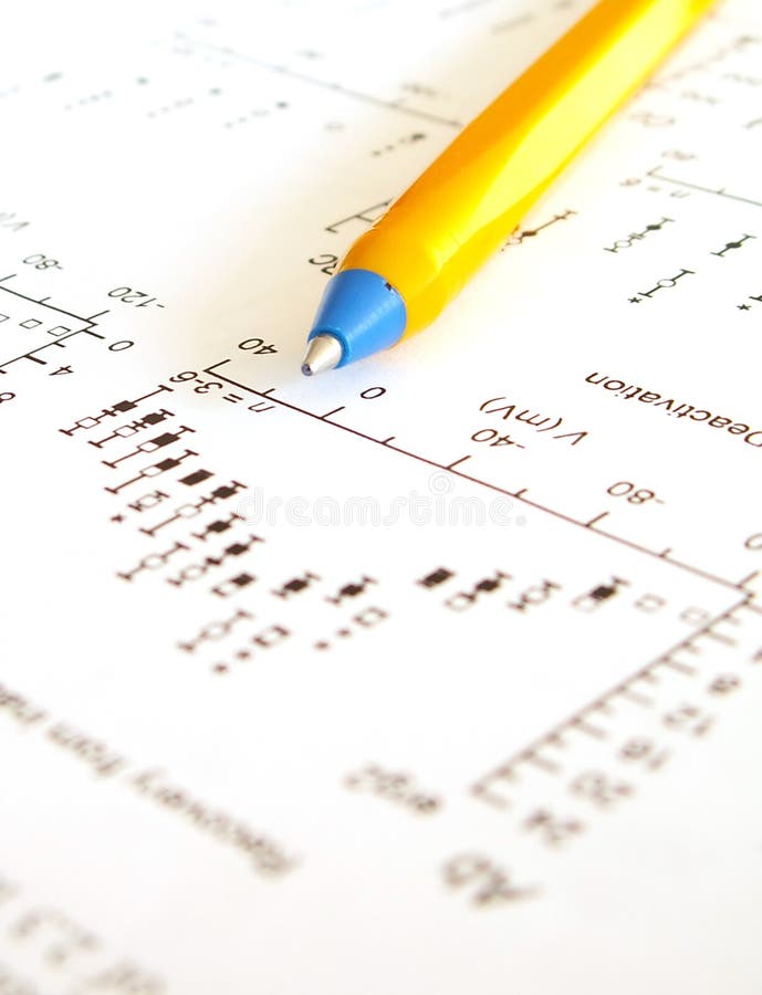 Chart and pen stock photo. Image of education, learning - 14510730
