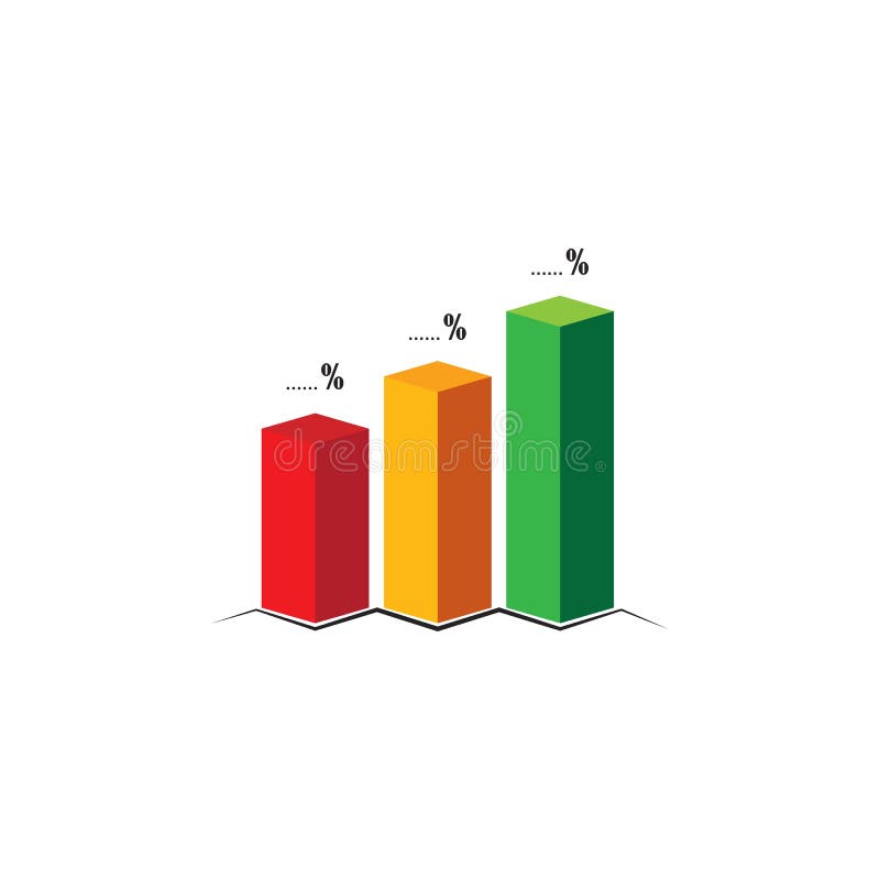 Chart or percentage icon stock vector. Illustration of investment ...