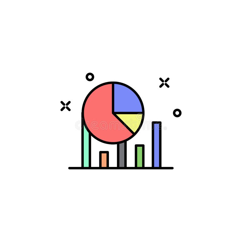 Chart Report Colored Icon. Element of Colored Business Chart Icon for ...