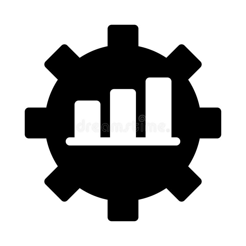 Chart Setting Vector Glyph Flat Icon Stock Illustration - Illustration ...
